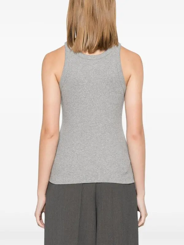 TOTEME Curved Ribbed Tank Top