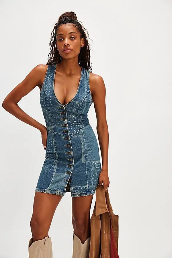 spell eve denim dress Spell | Dresses | Spell Euc Eve Sweetheart Denim Midi Dress Sz Small