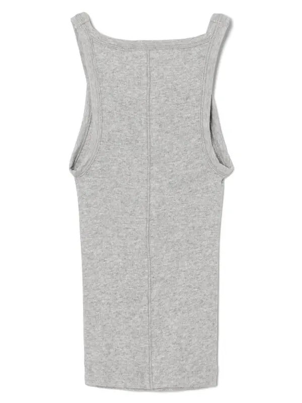RE/DONE Ribbed Knit Tank Top - Grey