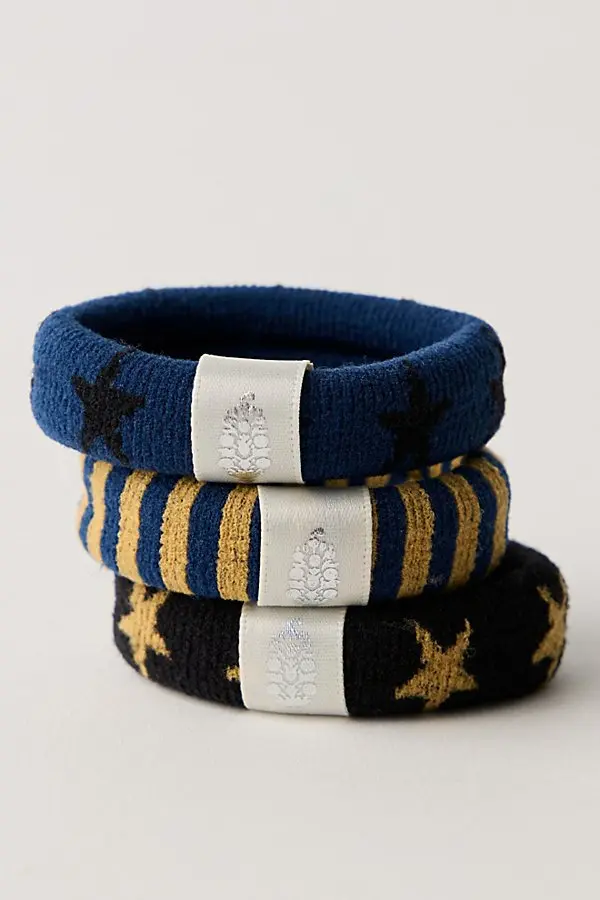 Free People We Move Hair Tie Pack Set - All Star Blue