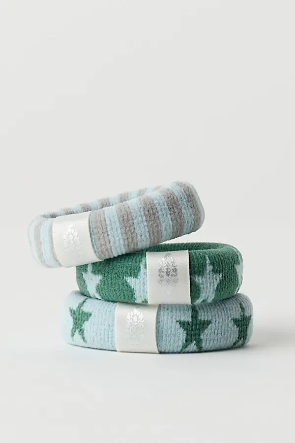 Free People We Move Hair Tie Pack Set - All Star Green