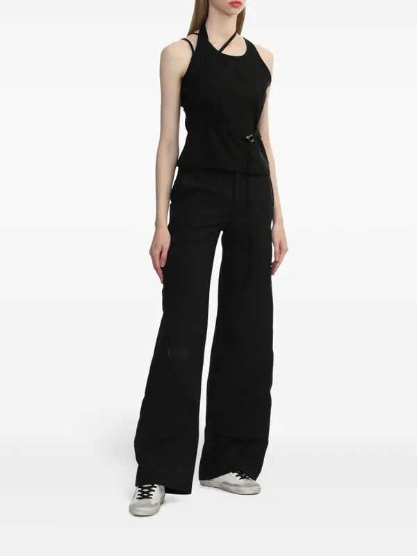 HELIOT EMIL Strap-detail Draped Top - Black