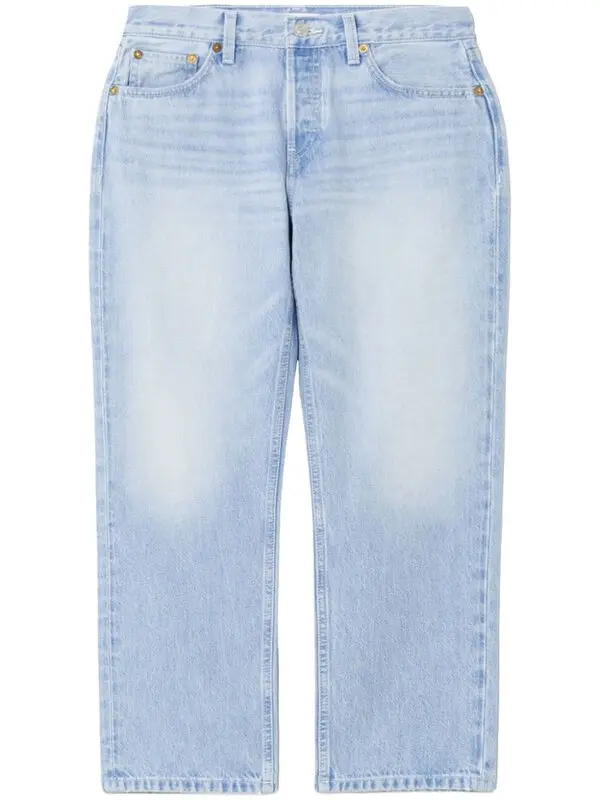RE/DONE Straight Crop Jeans