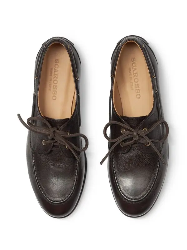 SCAROSSO Ginevro Loafers - Brown