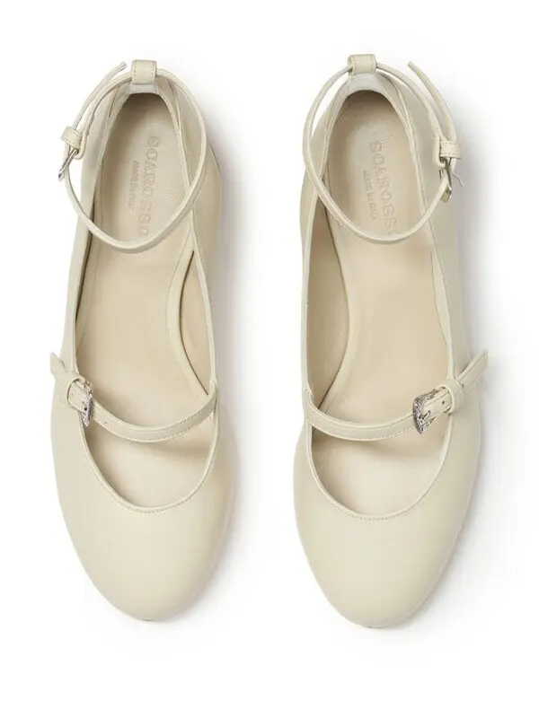 SCAROSSO 35mm June Pumps - White