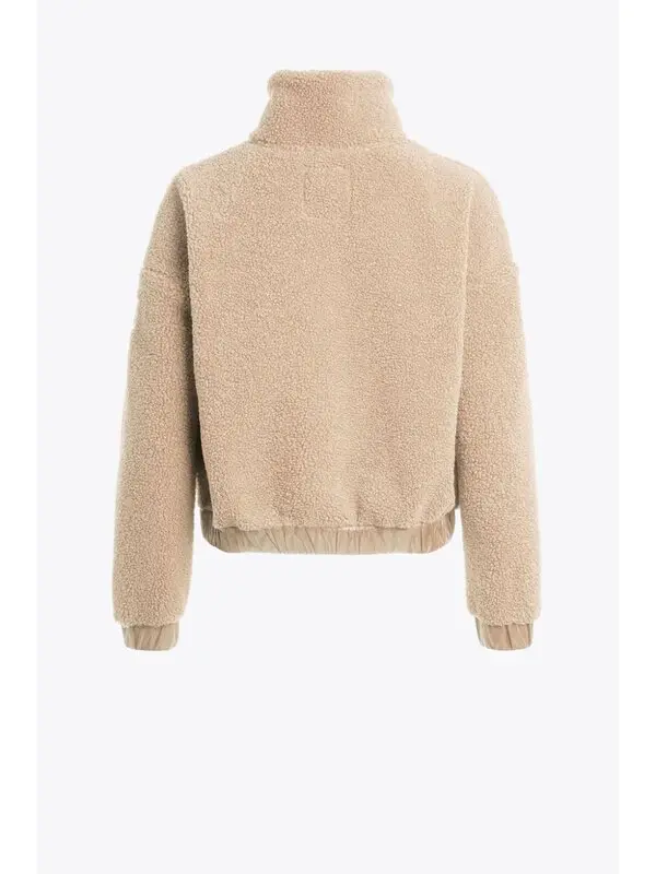 PARAJUMPERS Fleece-texture Logo-patch Jacket