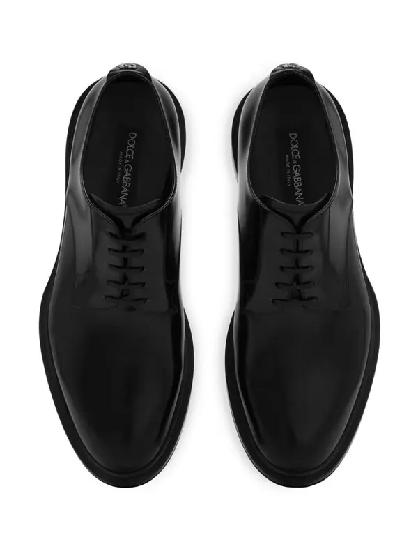 Dolce & Gabbana Interlocking Dg Plaque Derby Shoes
