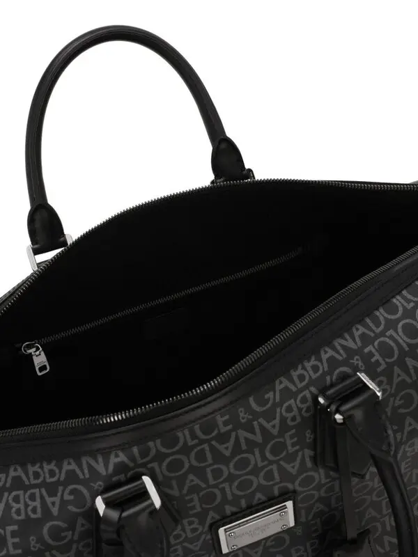 Dolce & Gabbana Logo-jacquard Holdall - Black