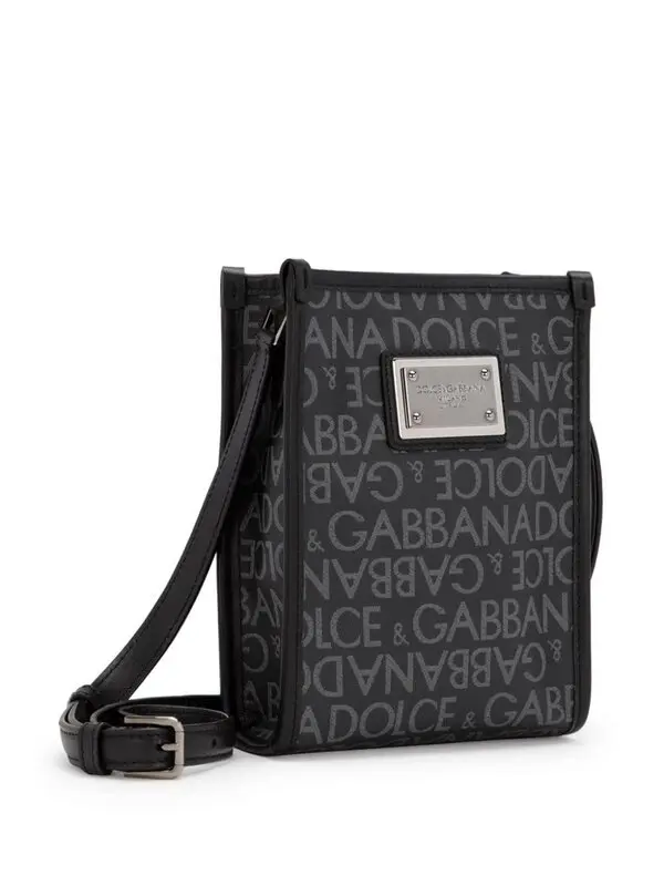 Dolce & Gabbana Printed Jacquard Messenger Bag