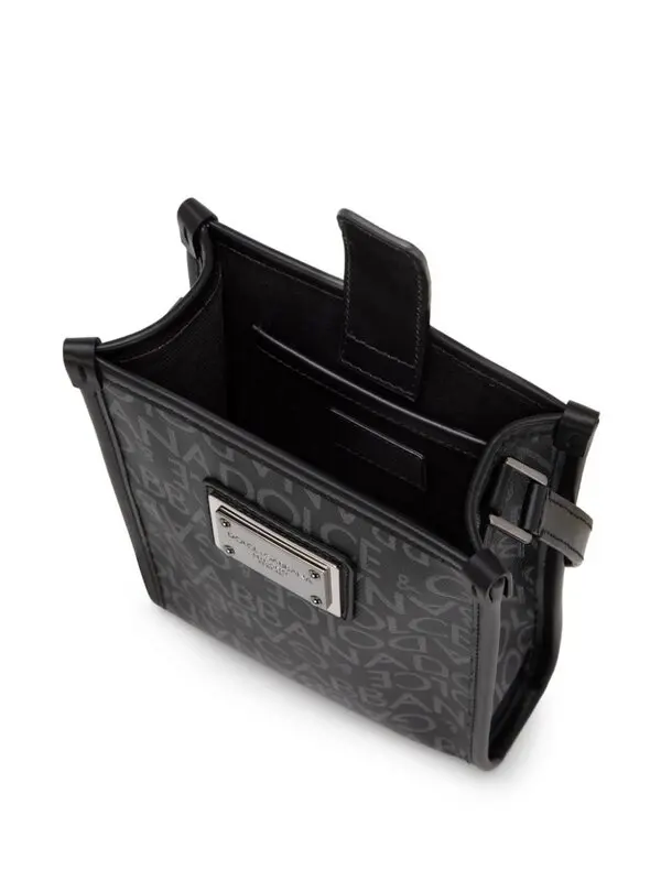 Dolce & Gabbana Printed Jacquard Messenger Bag