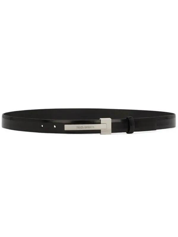 Dolce & Gabbana Leather Belt - Black