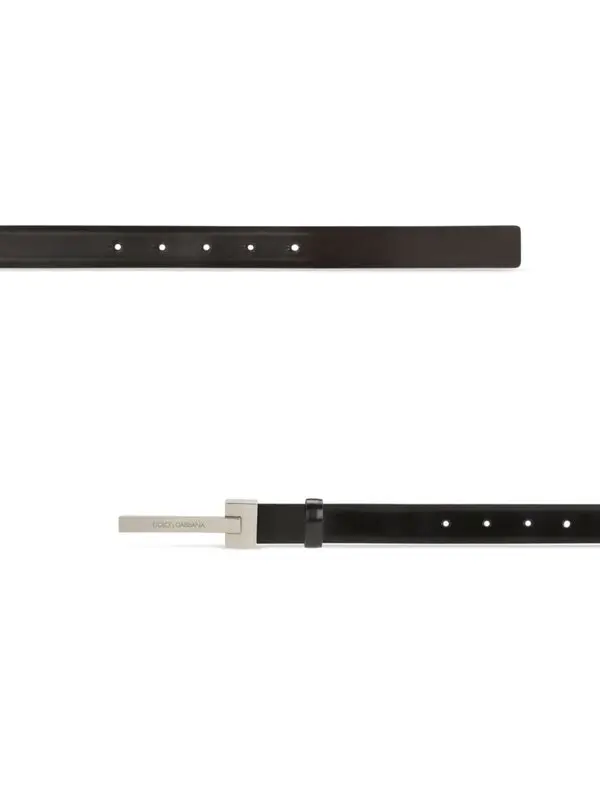 Dolce & Gabbana Leather Belt - Black