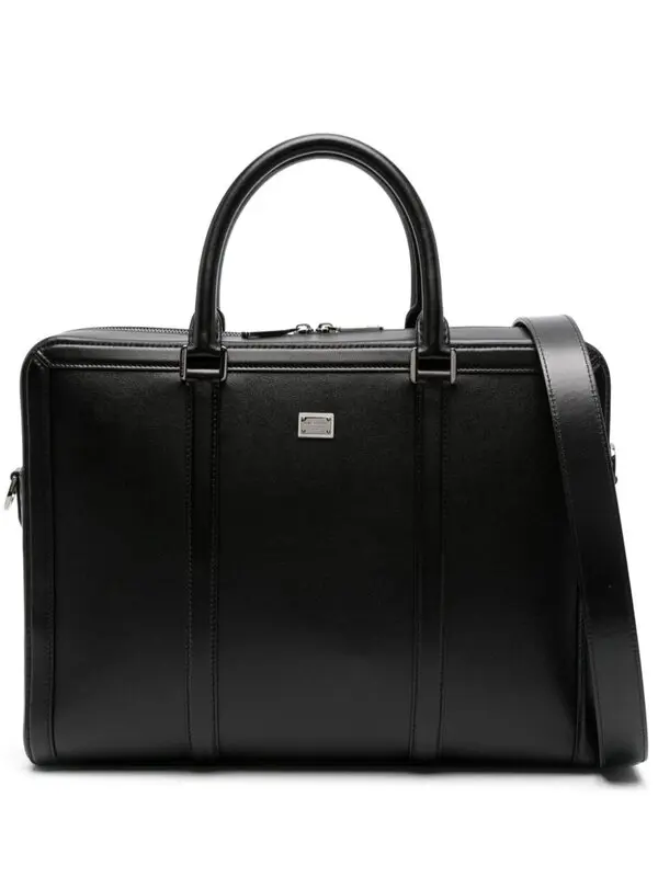 Dolce & Gabbana Leather Briefcase - Black