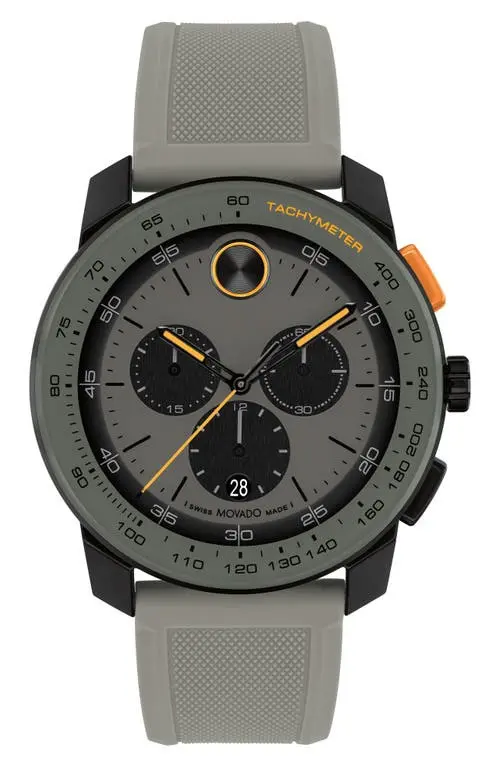 Movado Tr90 Chronograph Strap Watch - Gray