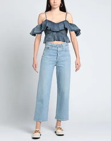 MARANT ETOILE Denim Crop Top