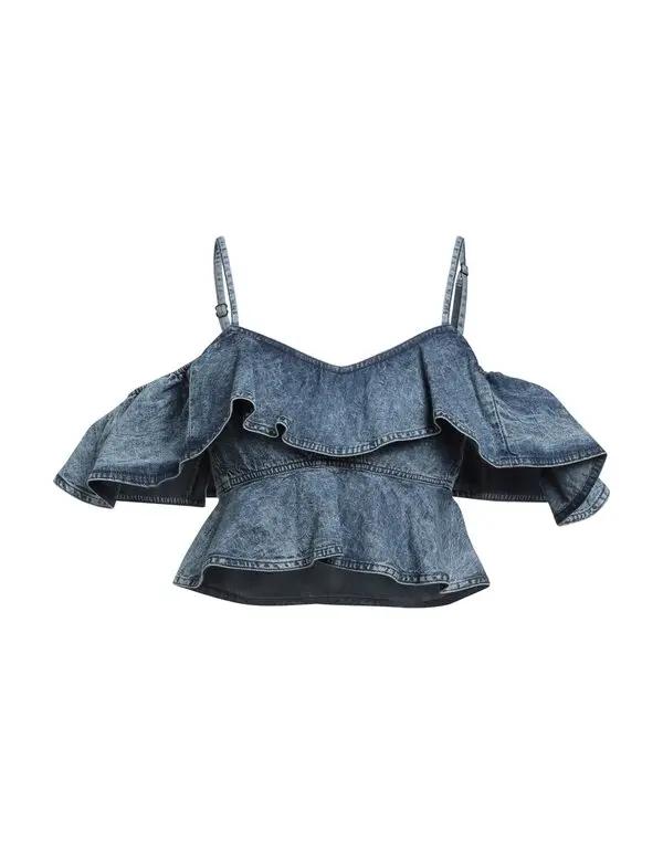 MARANT ETOILE Denim Crop Top