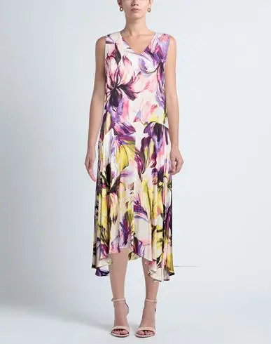 MANILA GRACE Midi Floral-print Dress