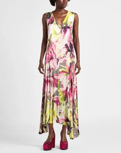 MANILA GRACE Midi Floral-print Dress