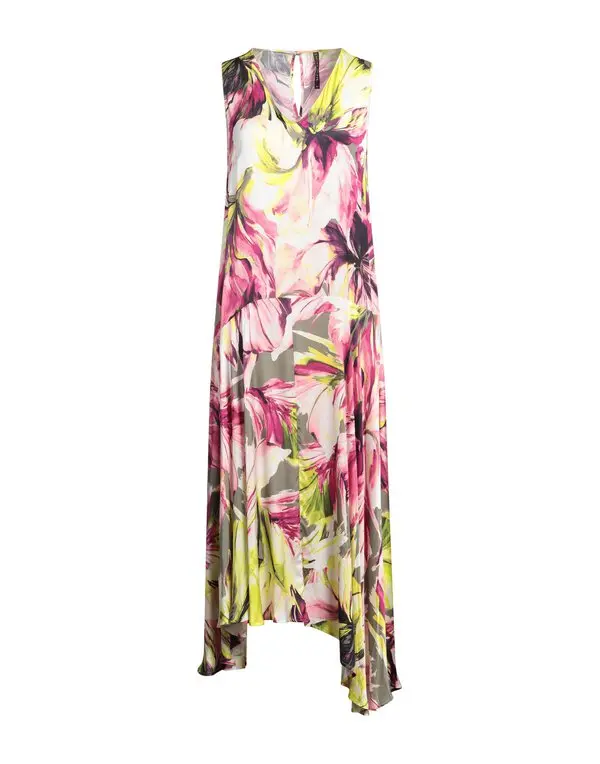 MANILA GRACE Midi Floral-print Dress