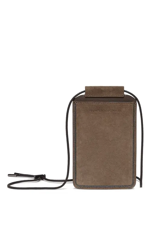 Brunello Cucinelli - Brunello Cucinelli Suede Phone Bag