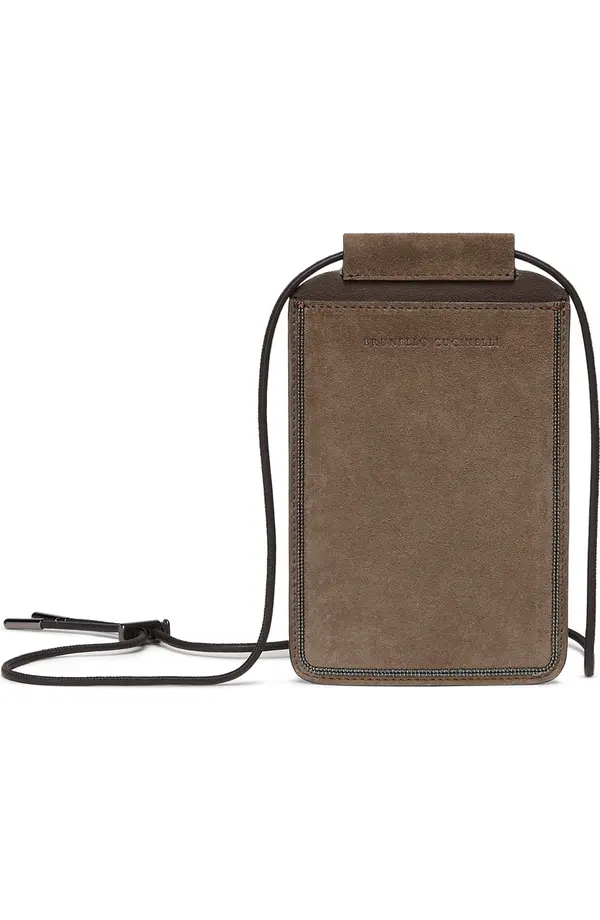Brunello Cucinelli - Brunello Cucinelli Suede Phone Bag