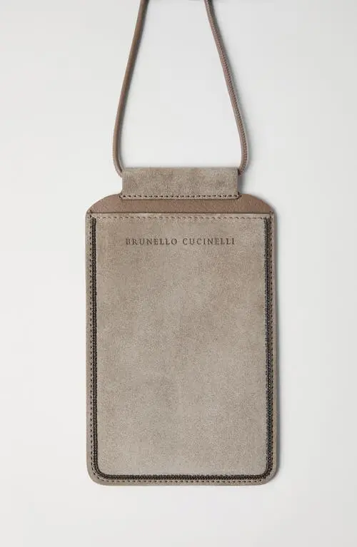 Brunello Cucinelli Suede Phone Bag