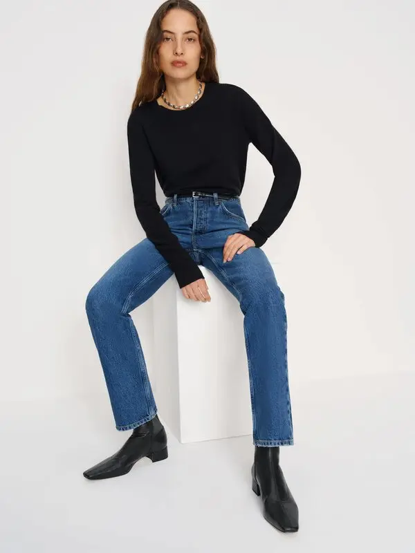 REFORMATION Rosina Ankle Boot - Black