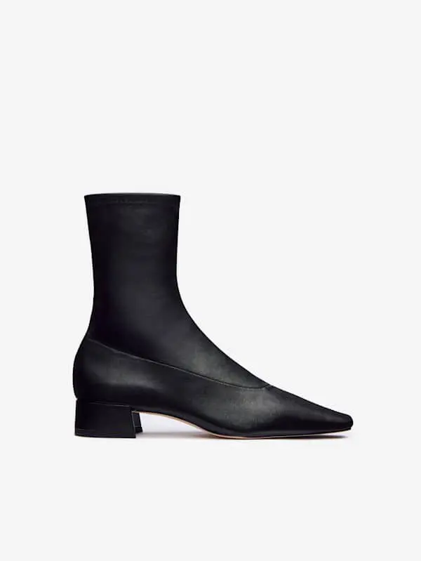 REFORMATION Rosina Ankle Boot - Black