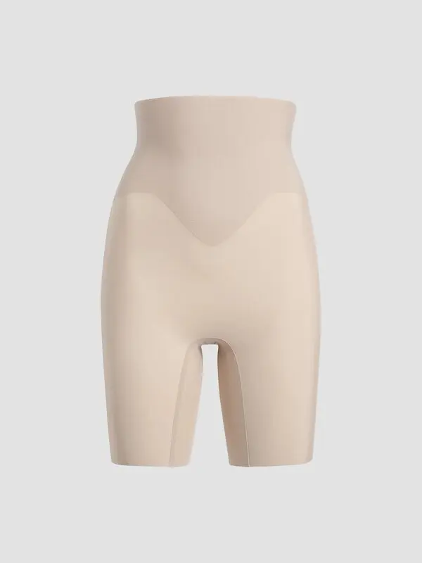 Commando Zone Smoothing High-waisted Shorts - Beige