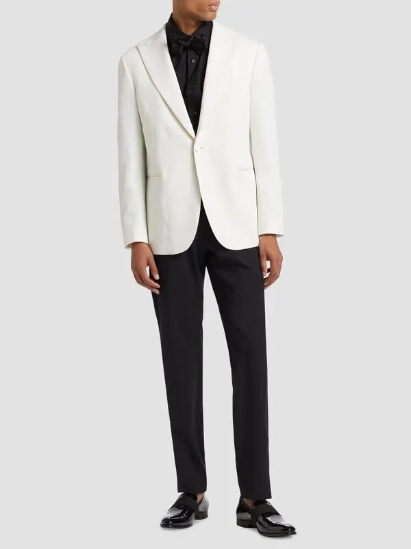 SAKS FIFTH AVENUE Collection Wool Single-breasted Blazer