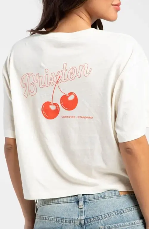 Brixton Cherry Crop Cotton Graphic T-shirt