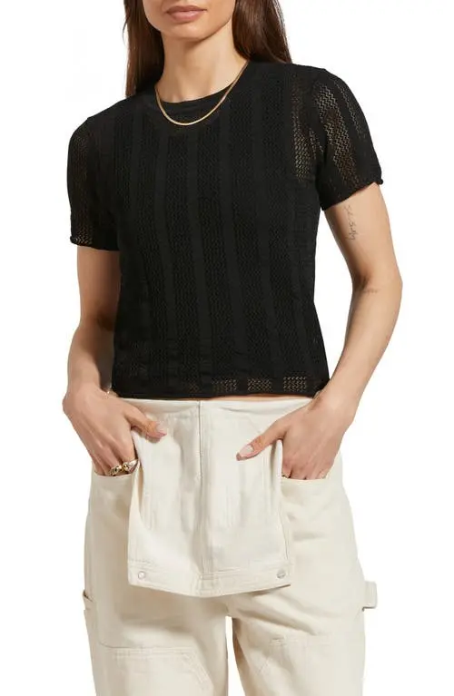 Brixton Sheer Stripe Top
