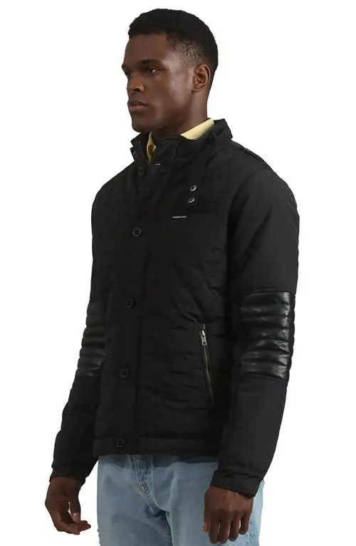 MEMBERS ONLY Belmont Quilted Jacket - Black
