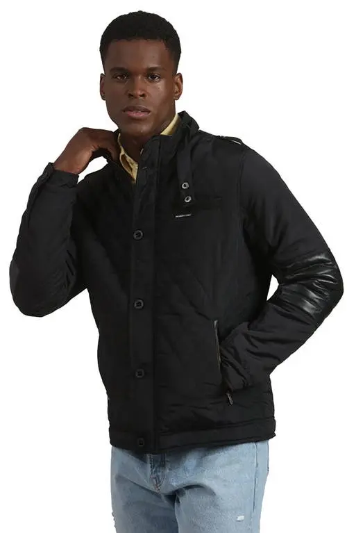 MEMBERS ONLY Belmont Quilted Jacket - Black
