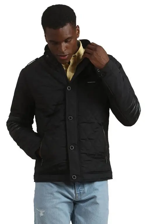 MEMBERS ONLY Belmont Quilted Jacket - Black