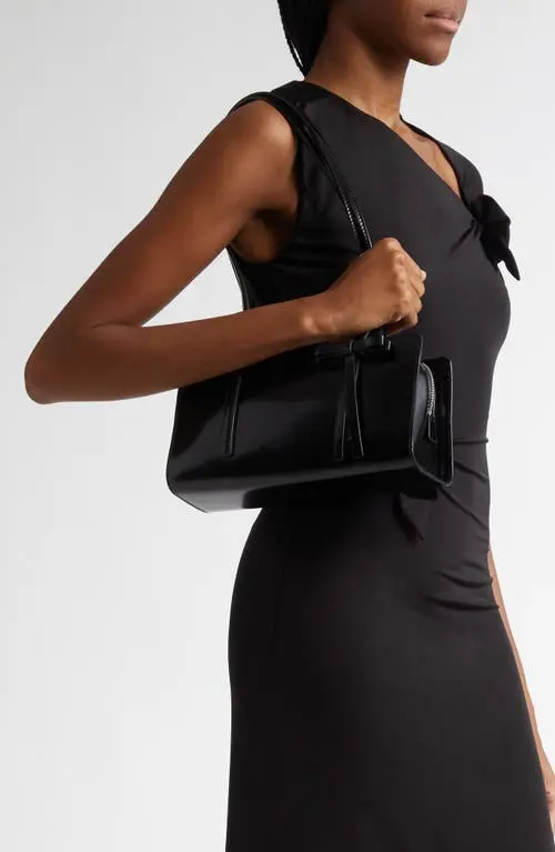 Sandy Liang Recital Patent Leather Shoulder Bag