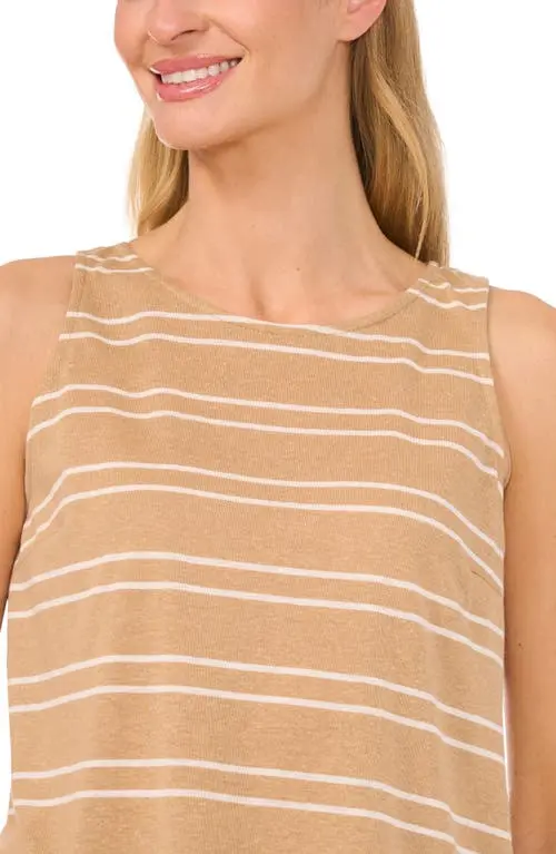 CECE DUPRAZ Stripe Crewneck Tank Top