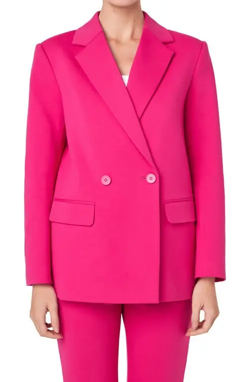 English Factory Double-breasted Blazer