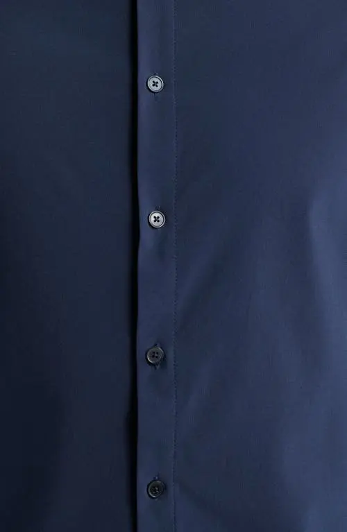 Mizzen+main Leeward Solid Blue Button-up Shirt