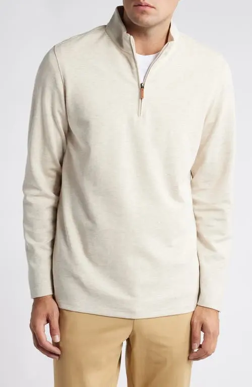 Mizzen+main Kpi Quarter Zip Pullover - Oyster Heather