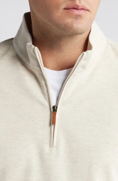 Mizzen+main Kpi Quarter Zip Pullover - Oyster Heather