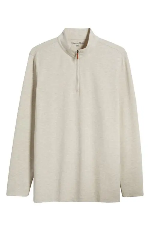 Mizzen+main Kpi Quarter Zip Pullover - Oyster Heather