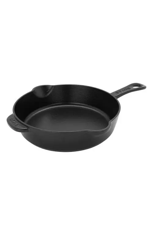 STAUB 8.5-inch Enameled Cast Iron Traditional Deep Skillet - Black