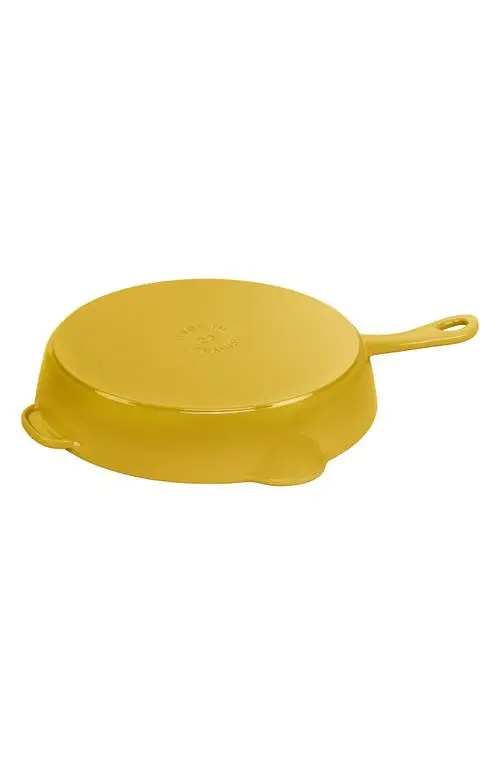 STAUB 8.5-inch Enameled Cast Iron Traditional Deep Skillet - Citron