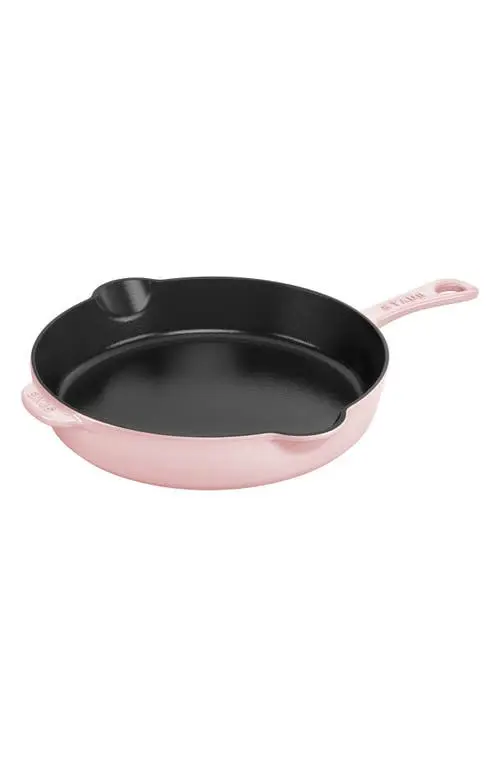 STAUB 8.5-inch Enameled Cast Iron Traditional Deep Skillet - Pink