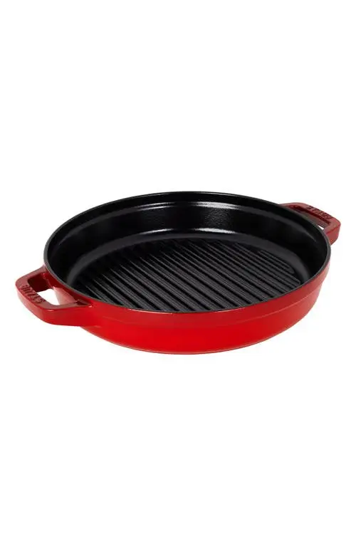 STAUB 4-piece Stackable Enameled Cast Iron Cookware Set - Cherry
