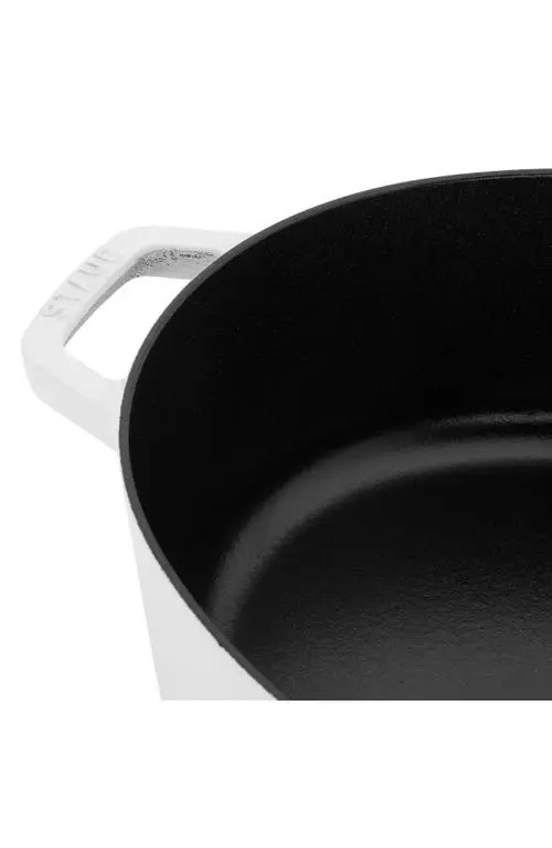 STAUB 6.25-quart Enameled Cast Iron Shallow Oval Dutch Oven