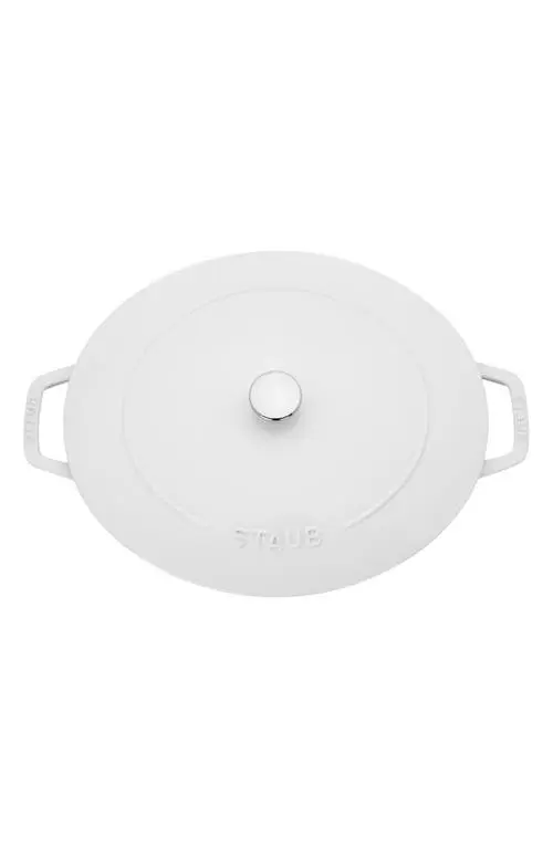 STAUB 6.25-quart Enameled Cast Iron Shallow Oval Dutch Oven