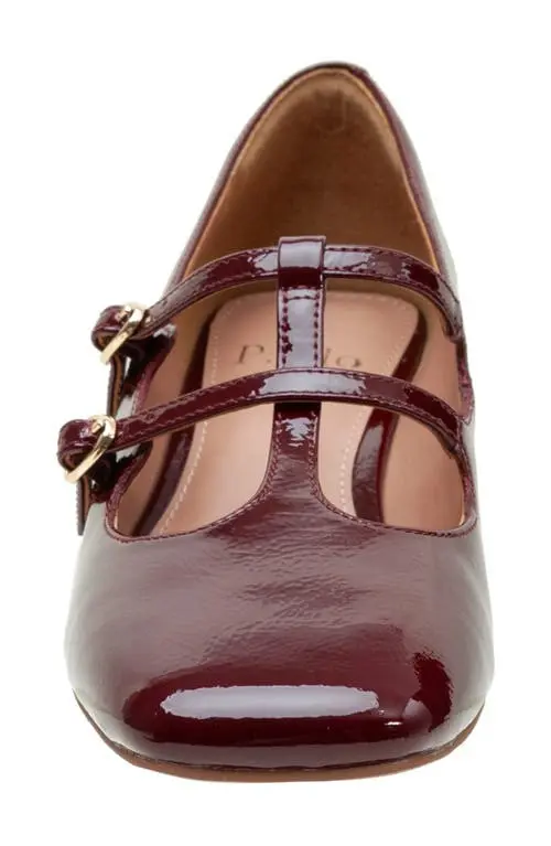 Linea Paolo Maurice Mary Jane Pump - Burgundy