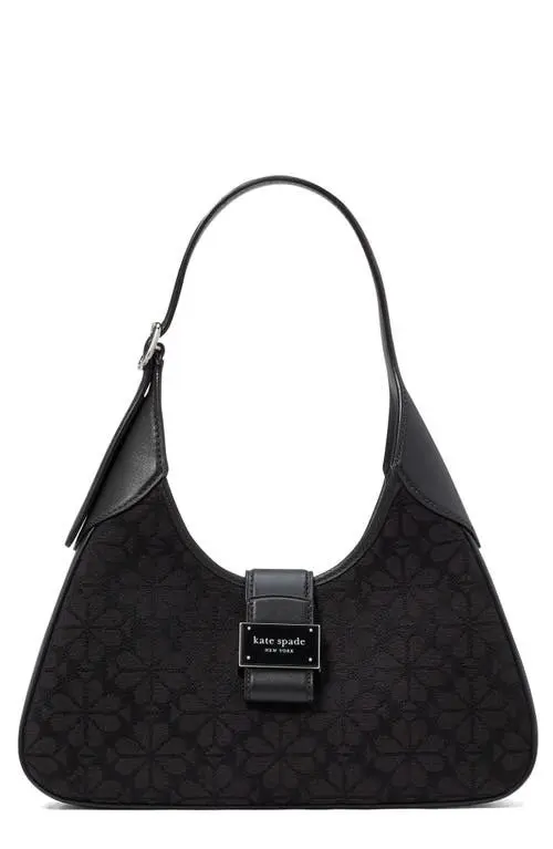 Kate Spade New York Spade Floral Jacquard Shoulder Bag - Black Multi.